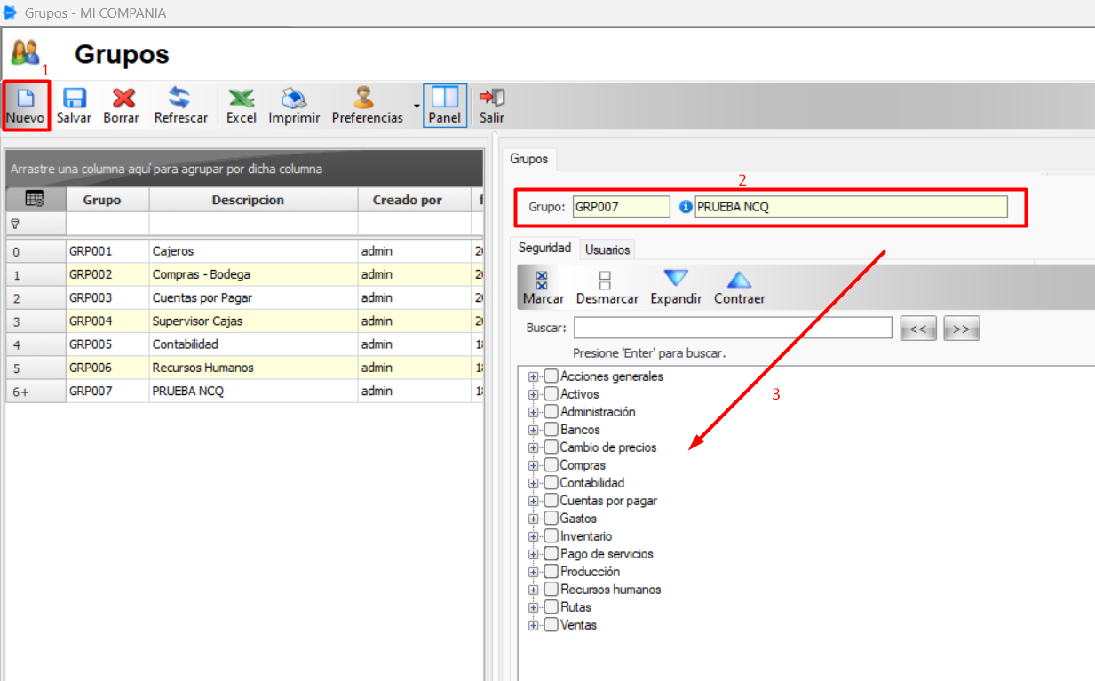 ¿Cuál es la funcionalidad y configuración de grupos de usuario?