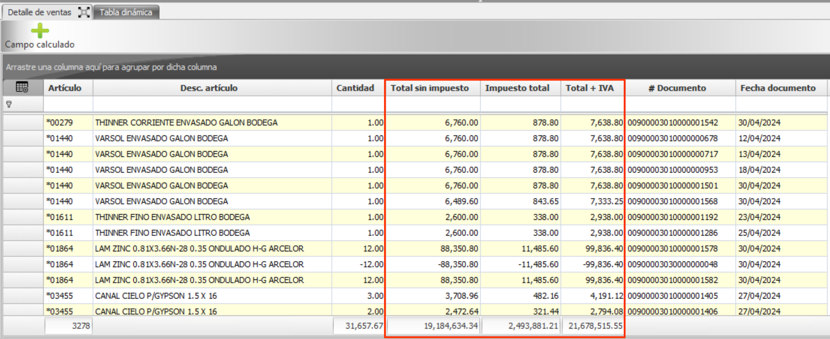 ¿Cómo generar un reporte desde detalle de ventas?