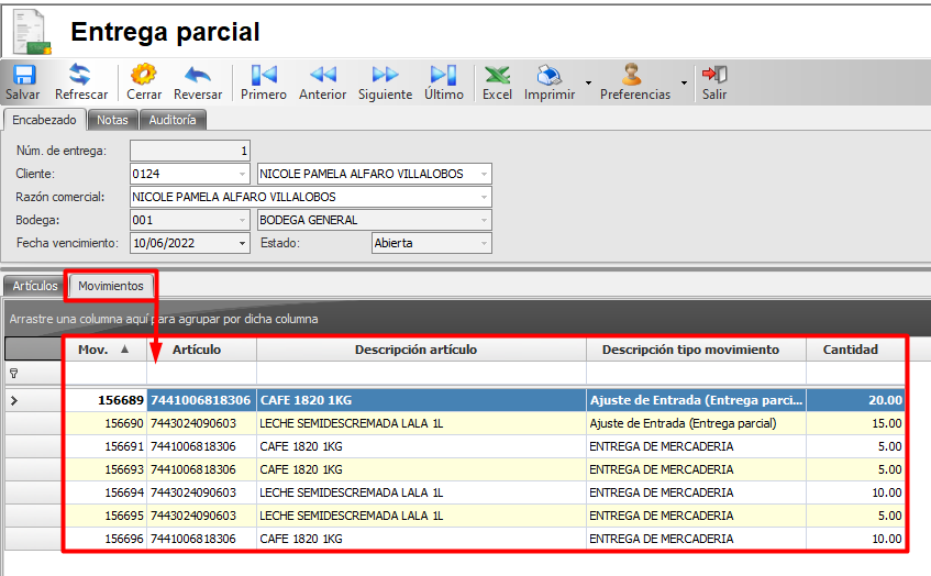 ¿Cómo funcionan las entregas parciales en Qupos?